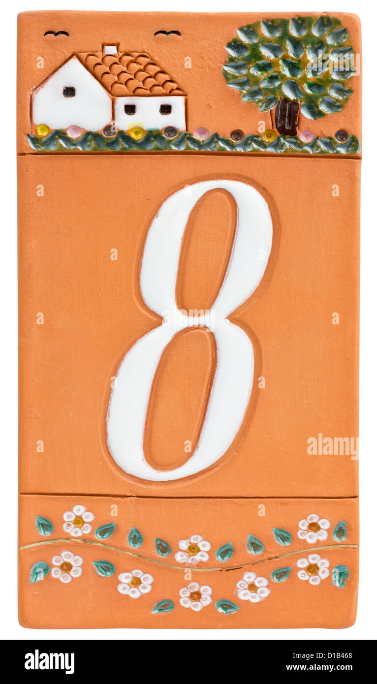 The clay ceramic handmade plate with enamel drawing for the lonely ...