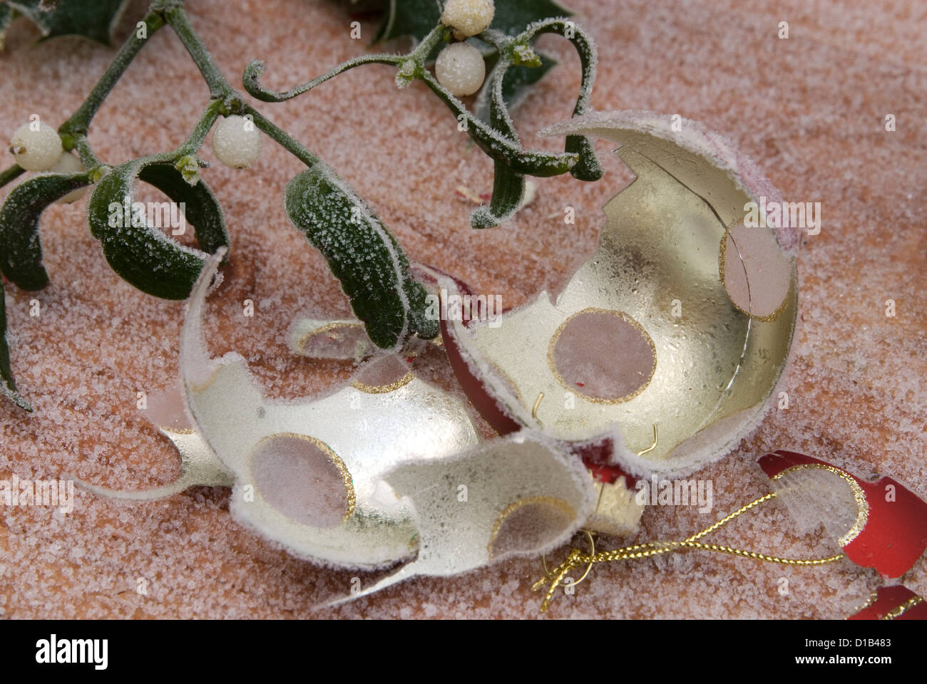 Smashed baubles hi-res stock photography and images - Alamy