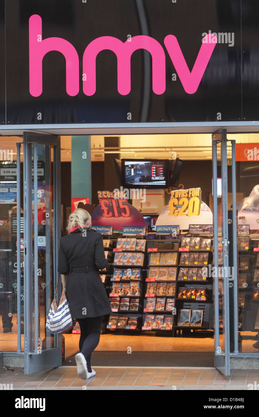 HMV MUSIC STORE IN CAMBRIDEG Stock Photo - Alamy