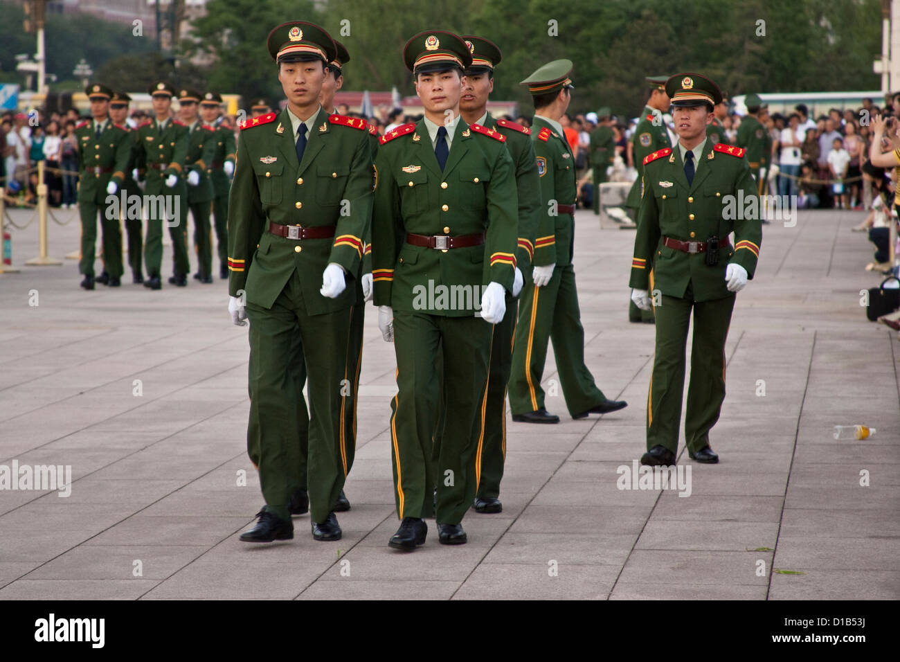 Chinese Soldier, Tiananmen Square, Beijing, China Stock Photo - Alamy
