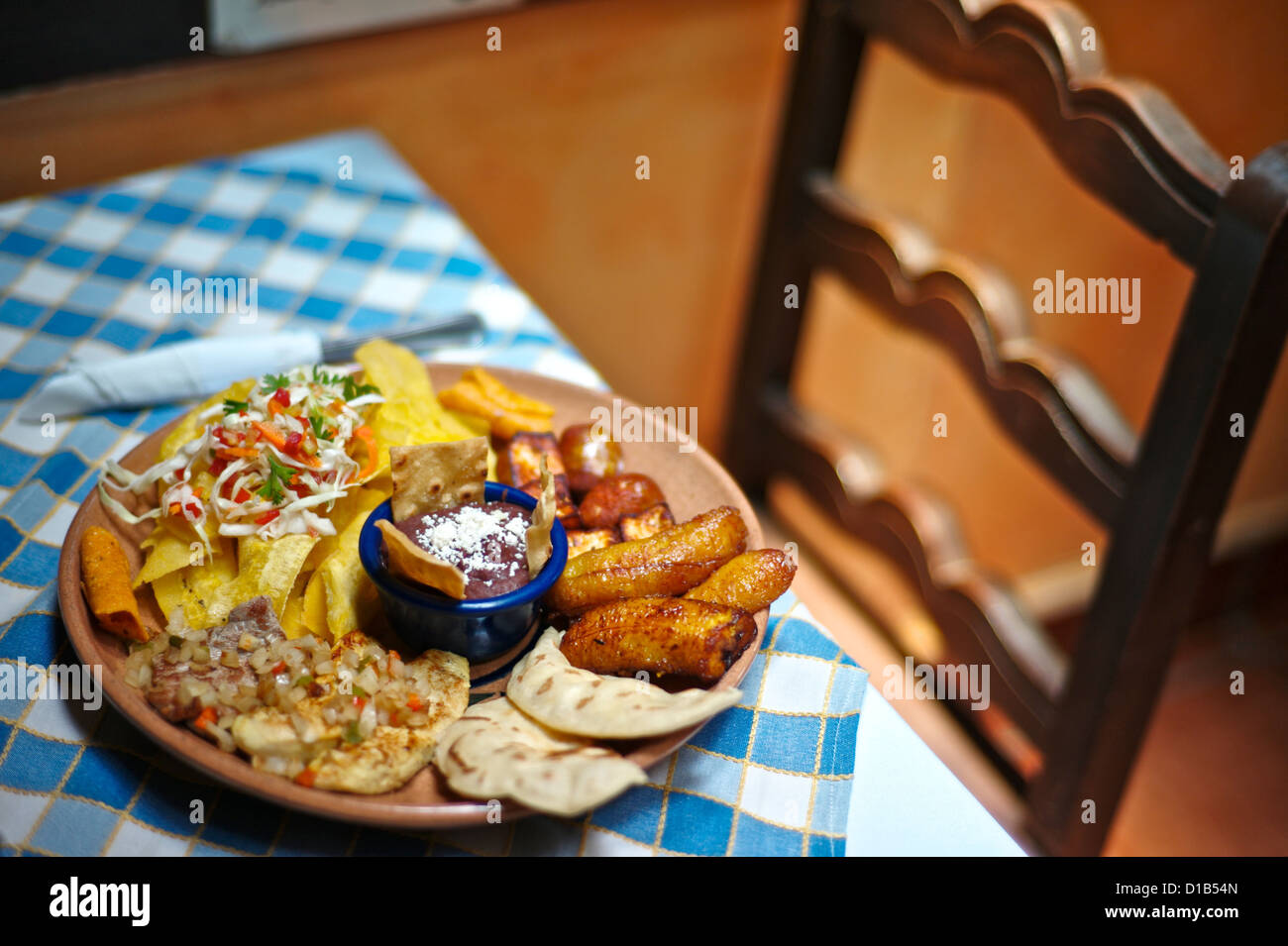 Traditional Nicaraguan food at La Cocina de Doña Haydee Stock Photo - Alamy