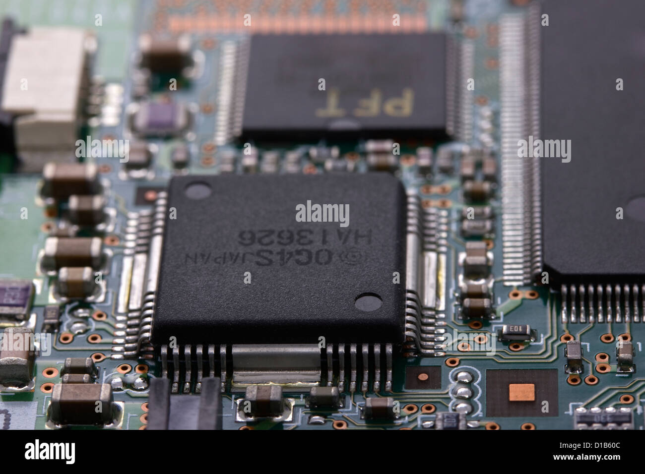 Circuit board macro Stock Photo - Alamy