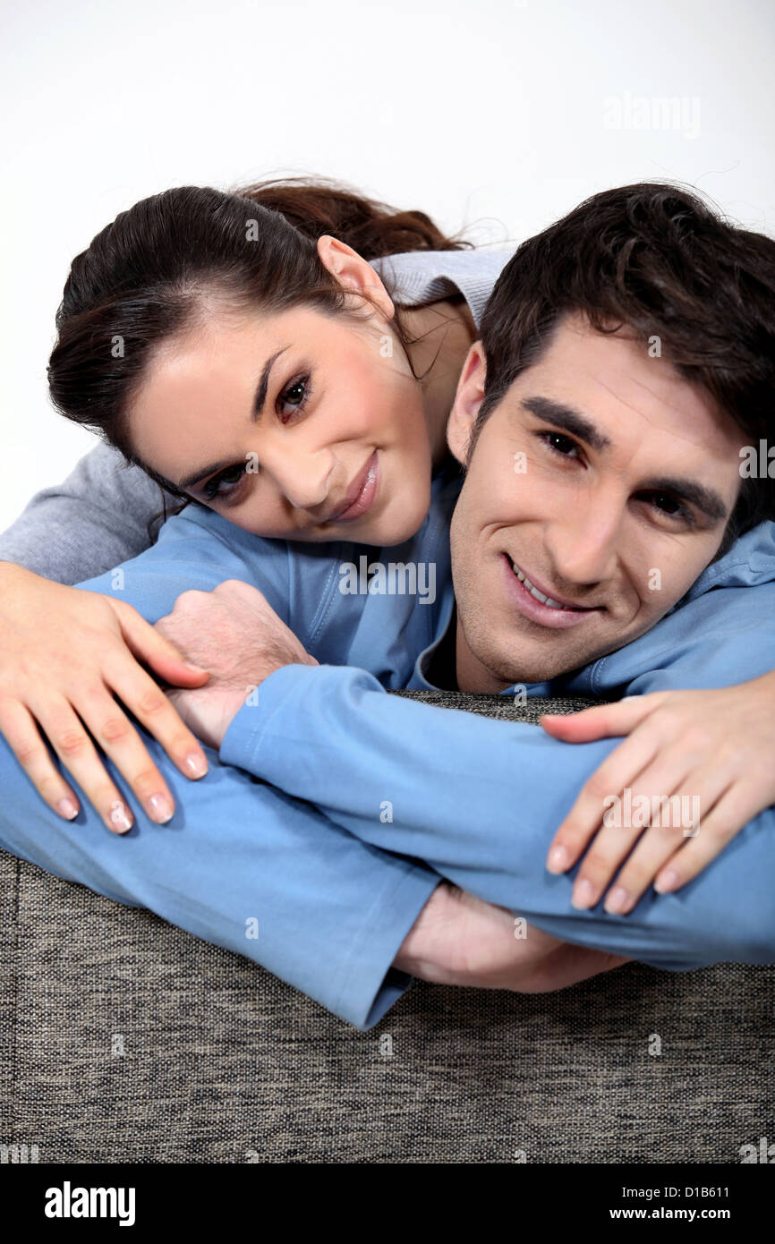 Romantic couple positive attitude hi-res stock photography and images ...