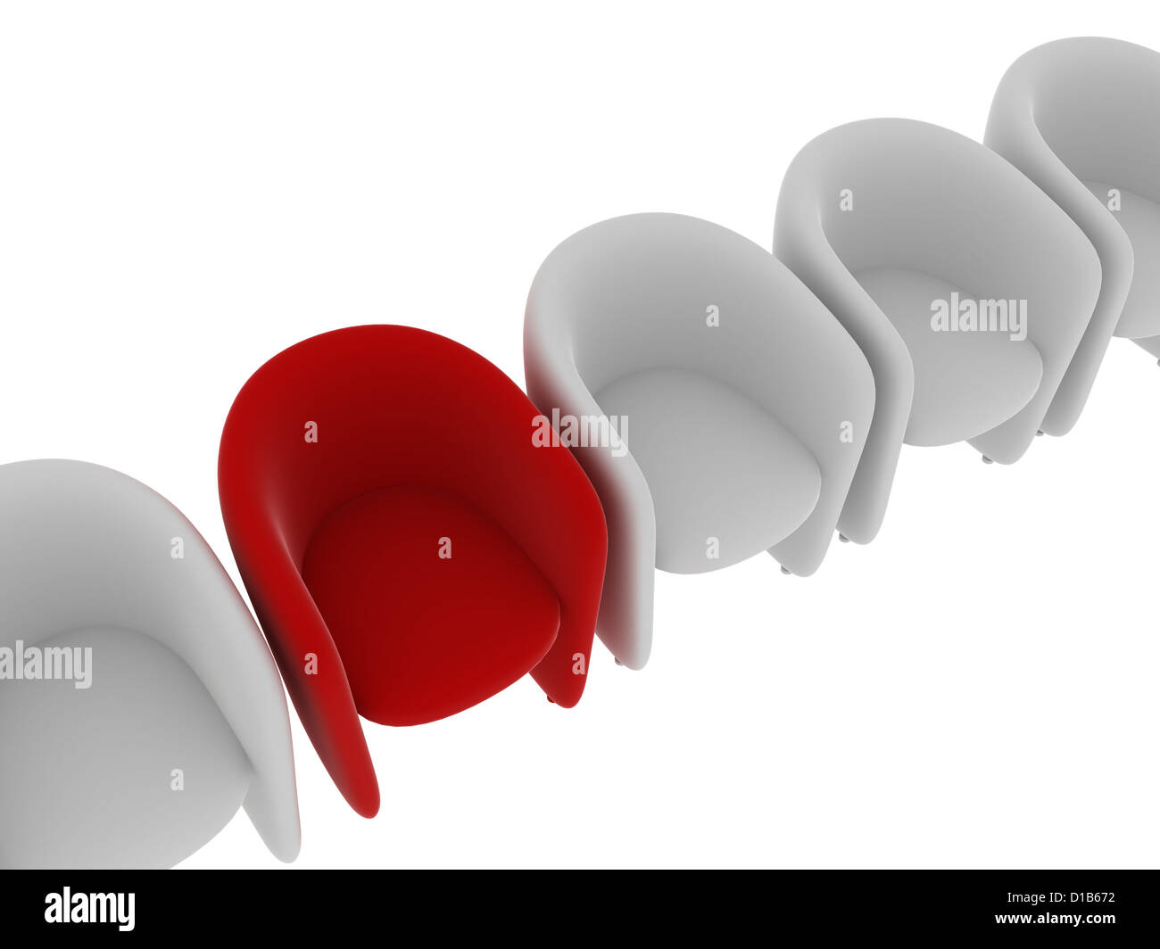 Soft Chair Set - Isolated Objects Series Stock Photo - Alamy