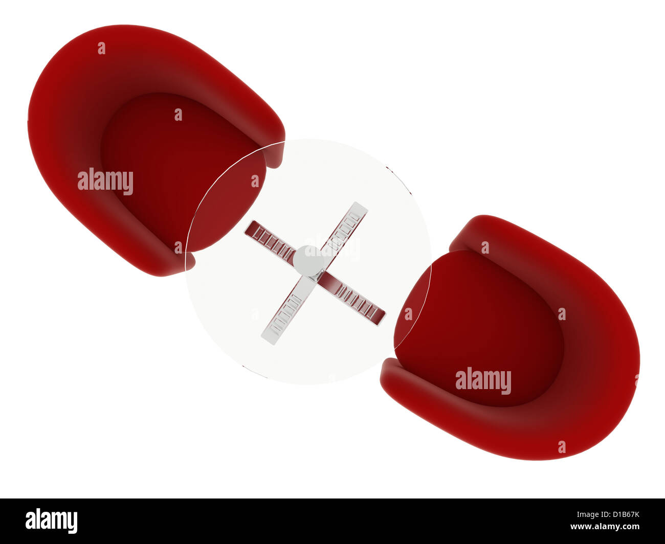 Soft Chair Set - Isolated Objects Series Stock Photo - Alamy