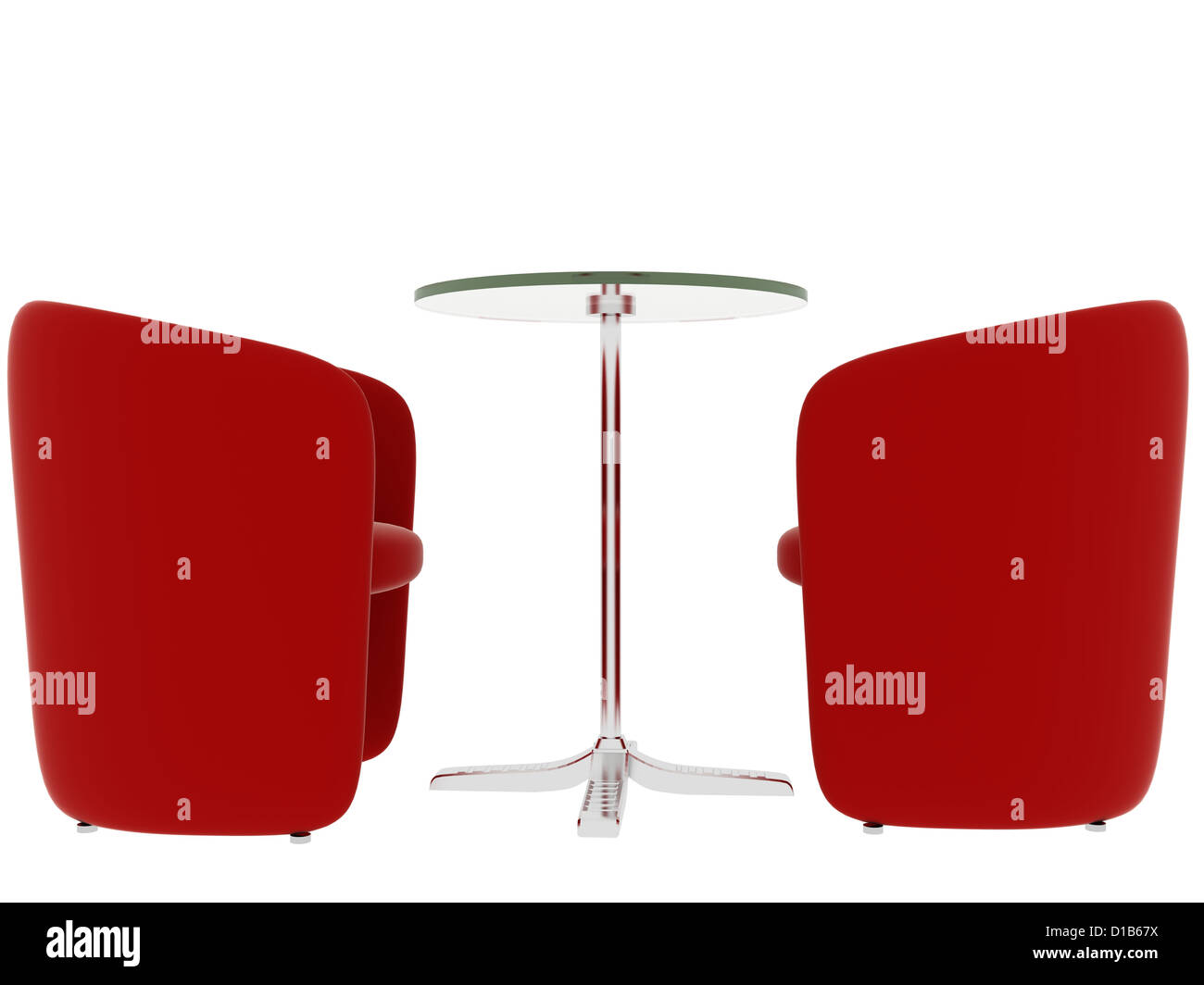 Soft Chair Set - Isolated Objects Series Stock Photo - Alamy