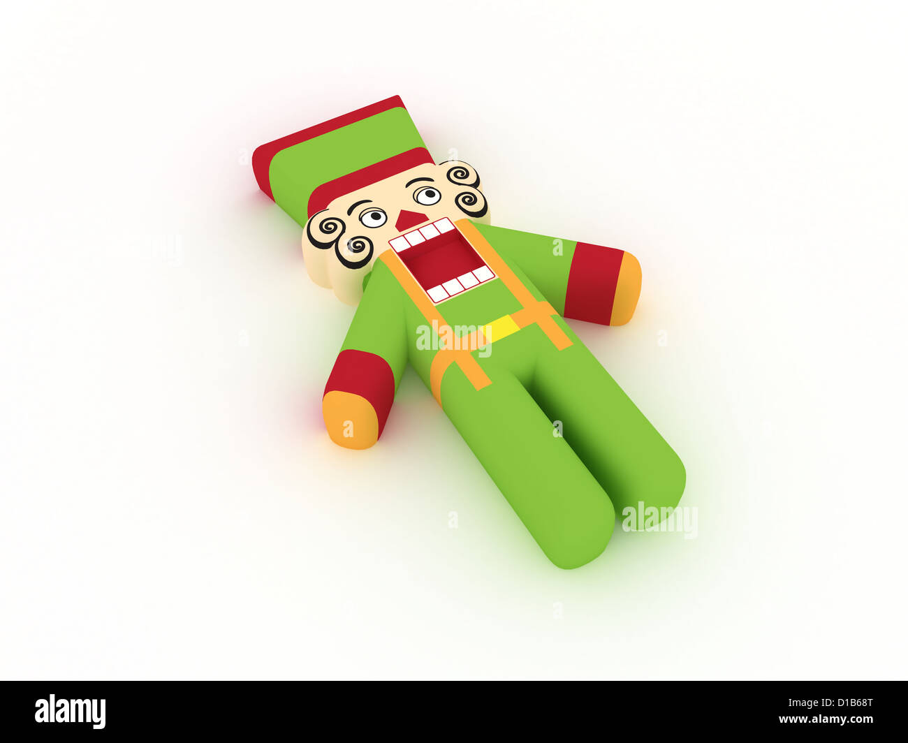 Nutcracker Statuette - Computer Art 3D Series Stock Photo - Alamy