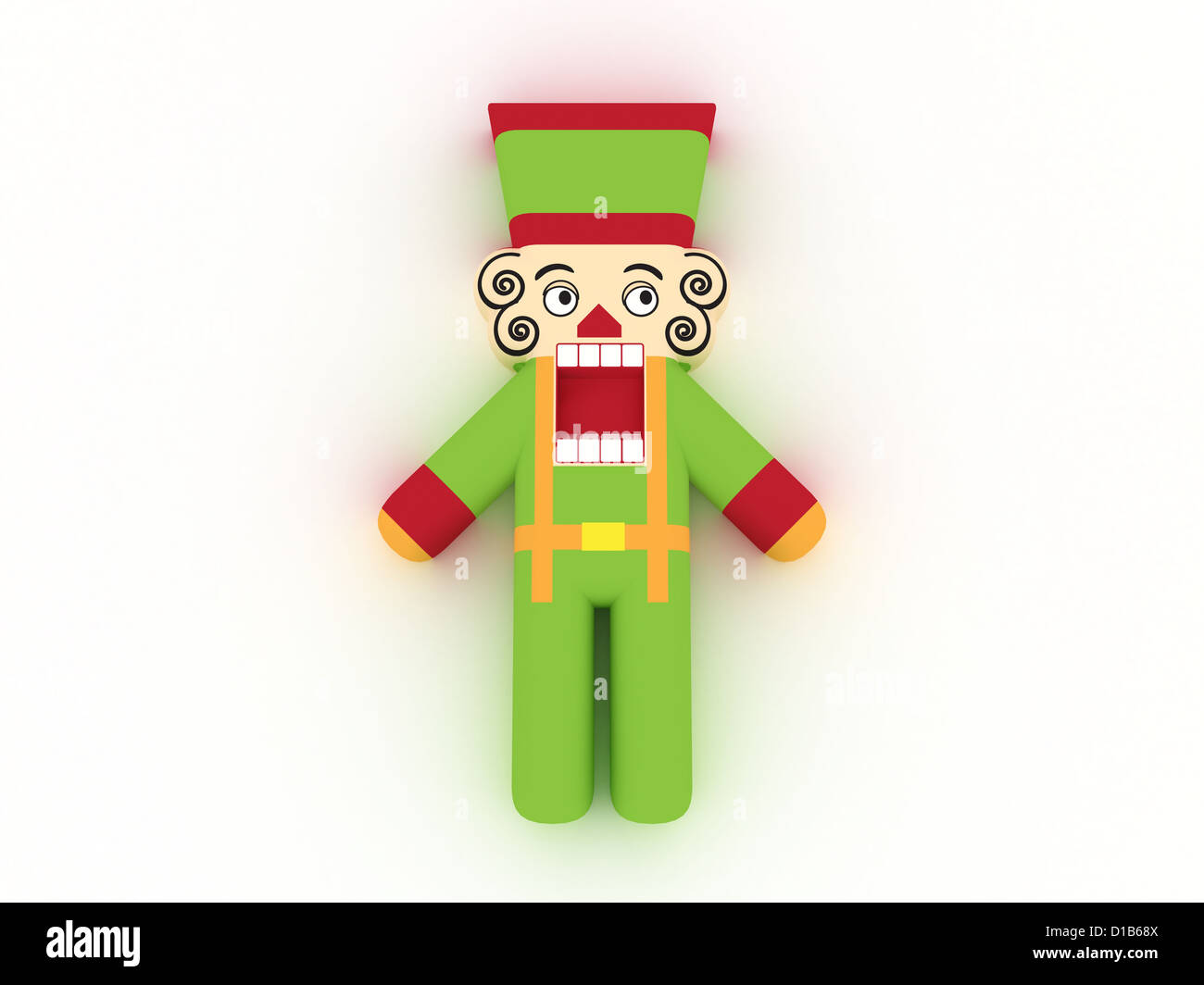 Nutcracker Statuette - Computer Art 3D Series Stock Photo - Alamy