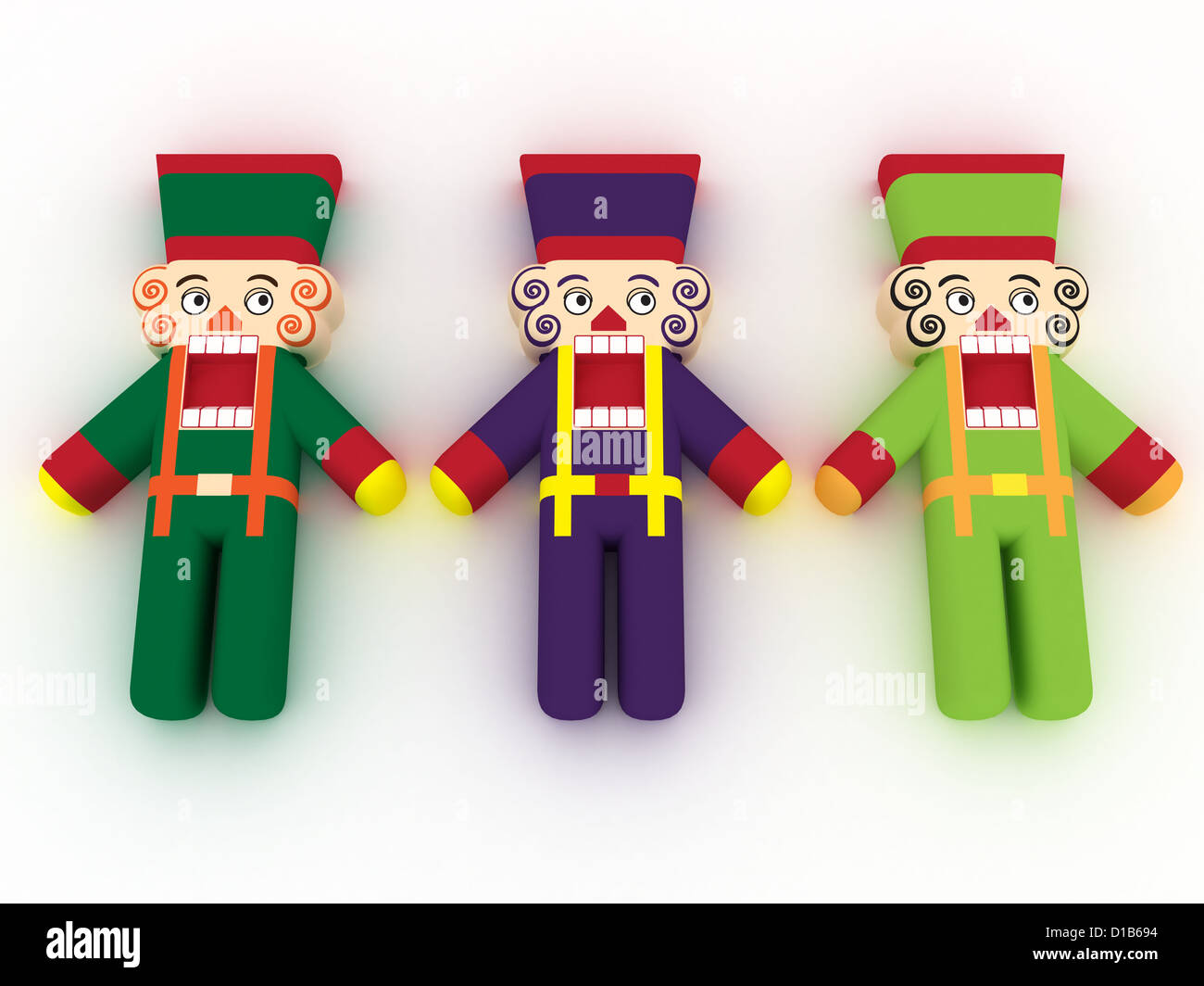 Nutcracker Statuette - Computer Art 3D Series Stock Photo - Alamy