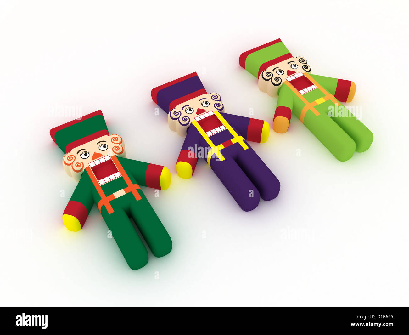 Nutcracker Statuette - Computer Art 3D Series Stock Photo - Alamy