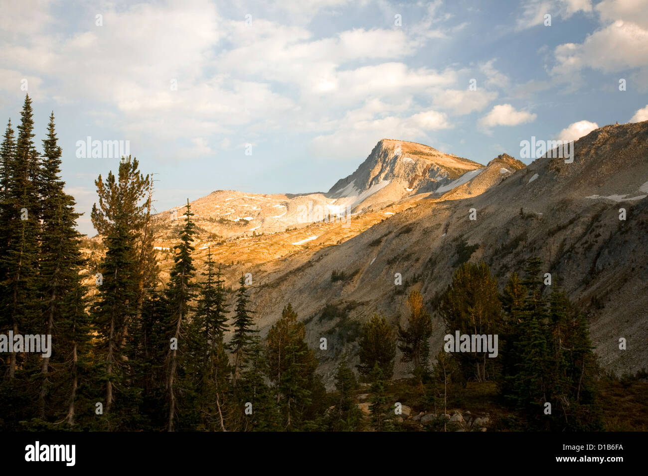 OREGON - Late afternoon sunshine on Eagle Cap in the Eagle Cap ...
