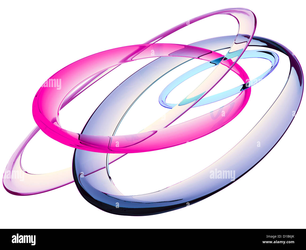 Multi-Color Glass Rings - Isolated Objects Series Stock Photo - Alamy