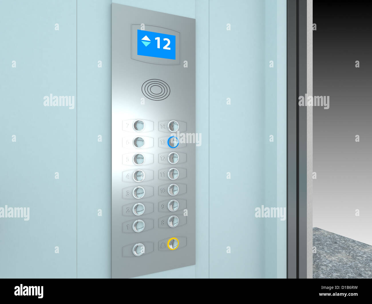 Elevator Interior . Computer Art 3D Series Stock Photo - Alamy