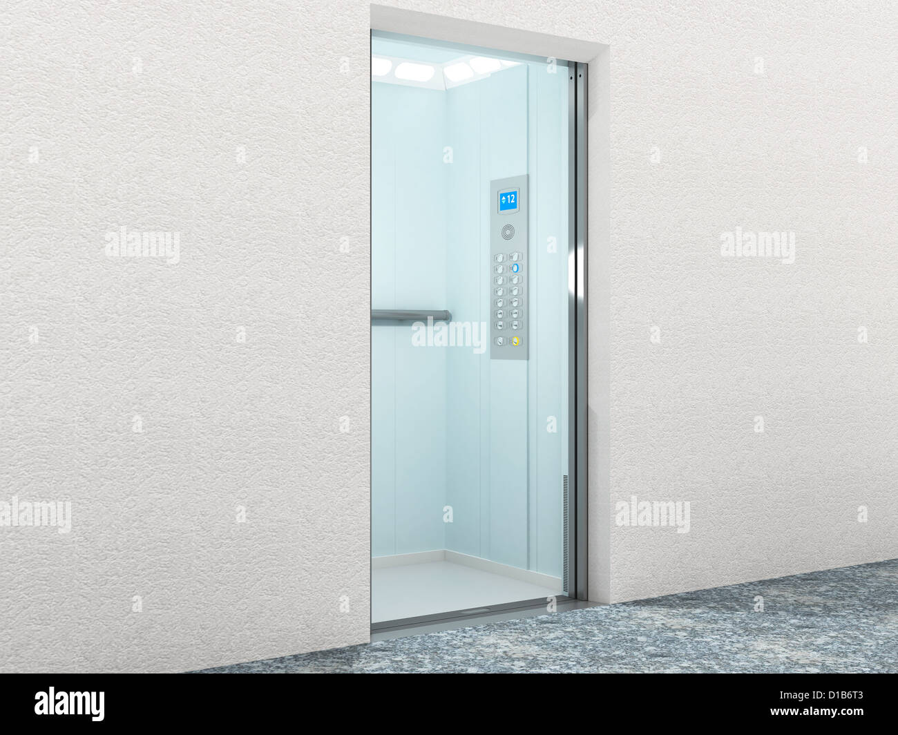 Elevator Interior . Computer Art 3D Series Stock Photo - Alamy