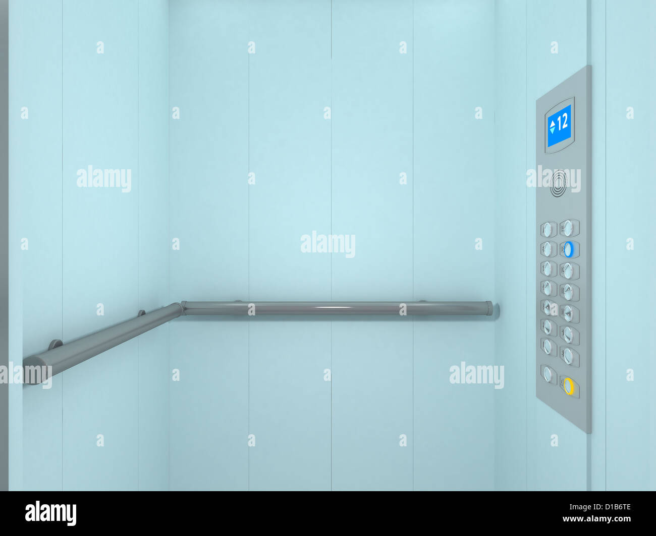 Elevator Interior . Computer Art 3D Series Stock Photo - Alamy