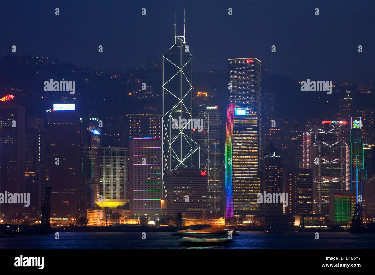 The View of Hong Kong Island from Kowloon, Hong Kong, China Stock Photo ...