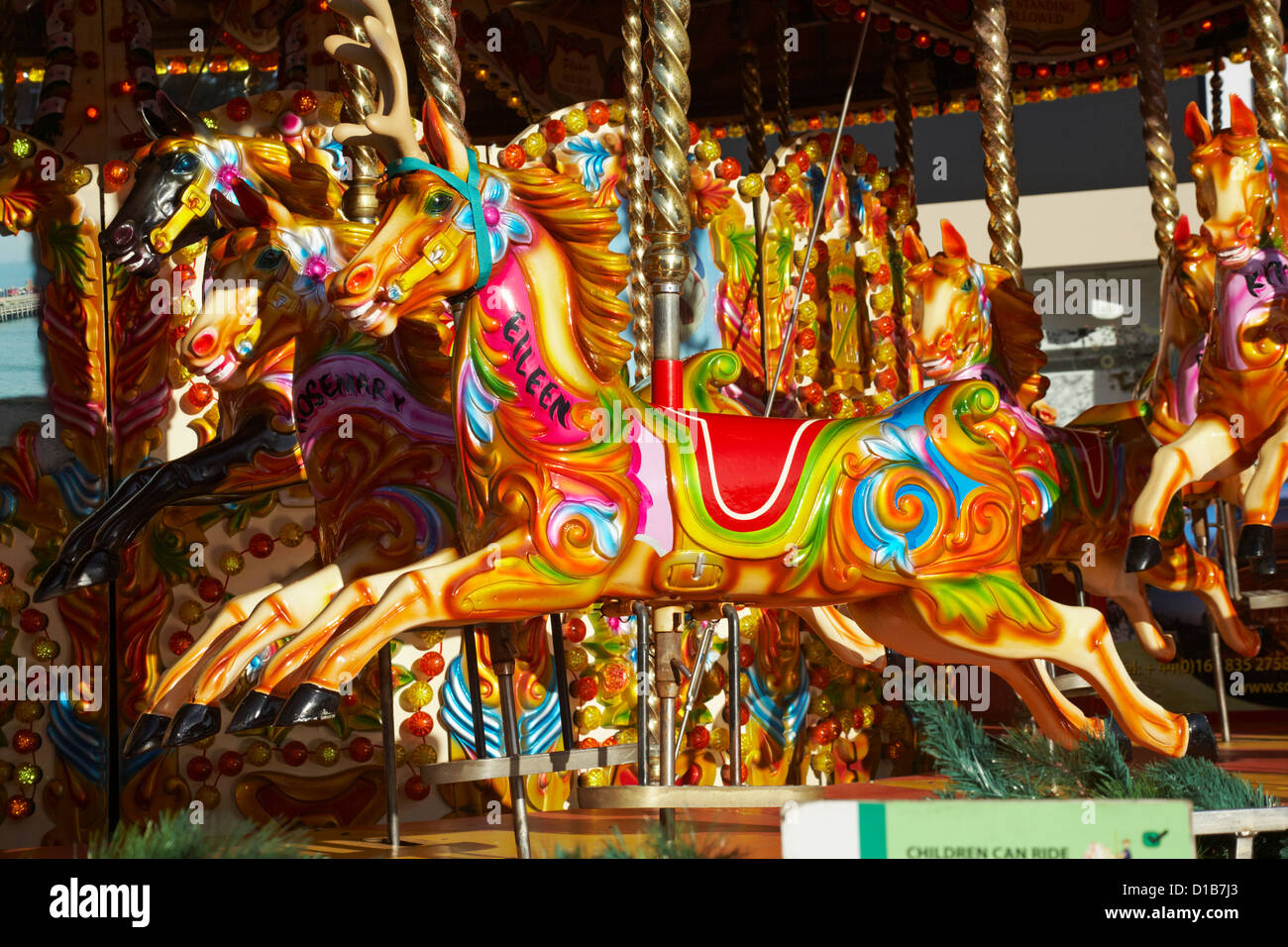 Galloping carousel horse hi-res stock photography and images - Alamy