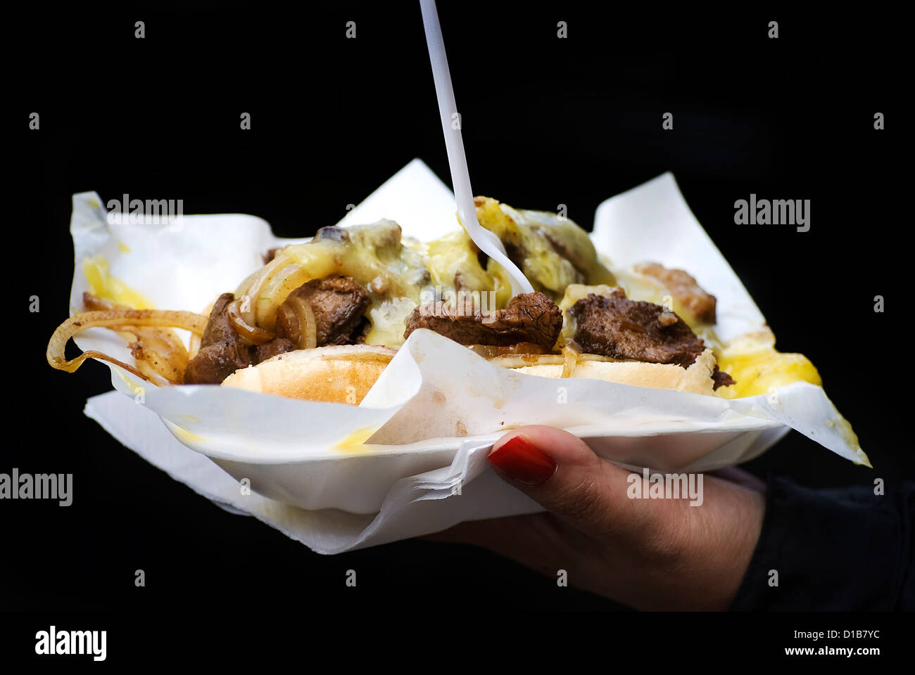 Beef burger hand hi-res stock photography and images - Alamy