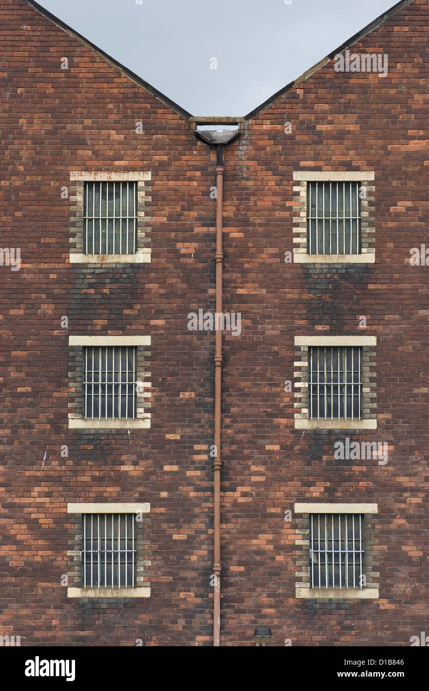 Brick Warehouse Detail Stock Photo - Alamy