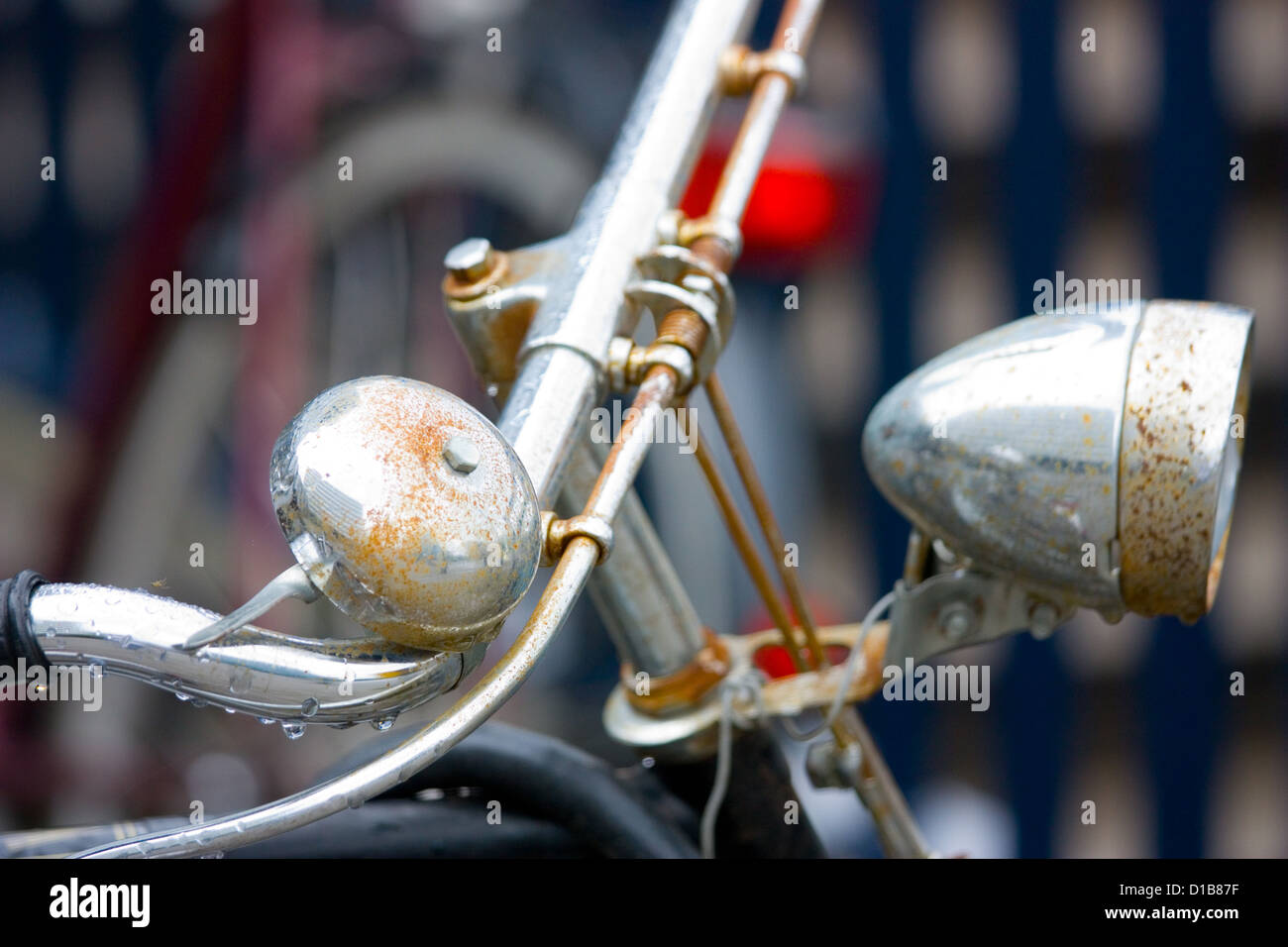 Berlin, Germany, a rusty bicycle handlebars Stock Photo - Alamy