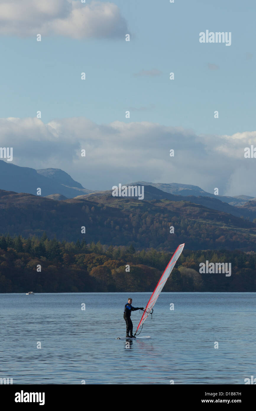 Bright sunny autumn day on Lake Windermere Stock Photo - Alamy