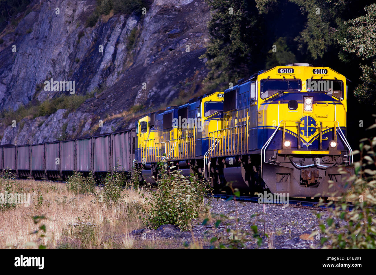 Cargo train locomotive hi-res stock photography and images - Alamy