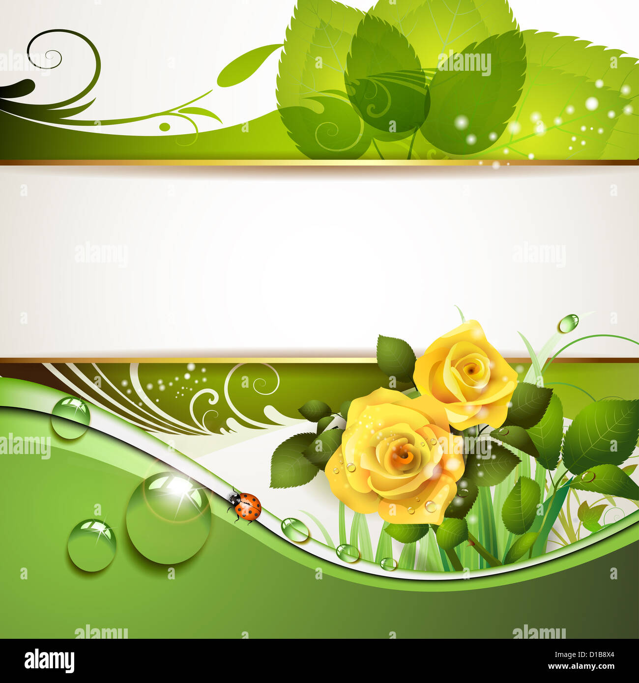 Springtime background with roses Stock Photo - Alamy