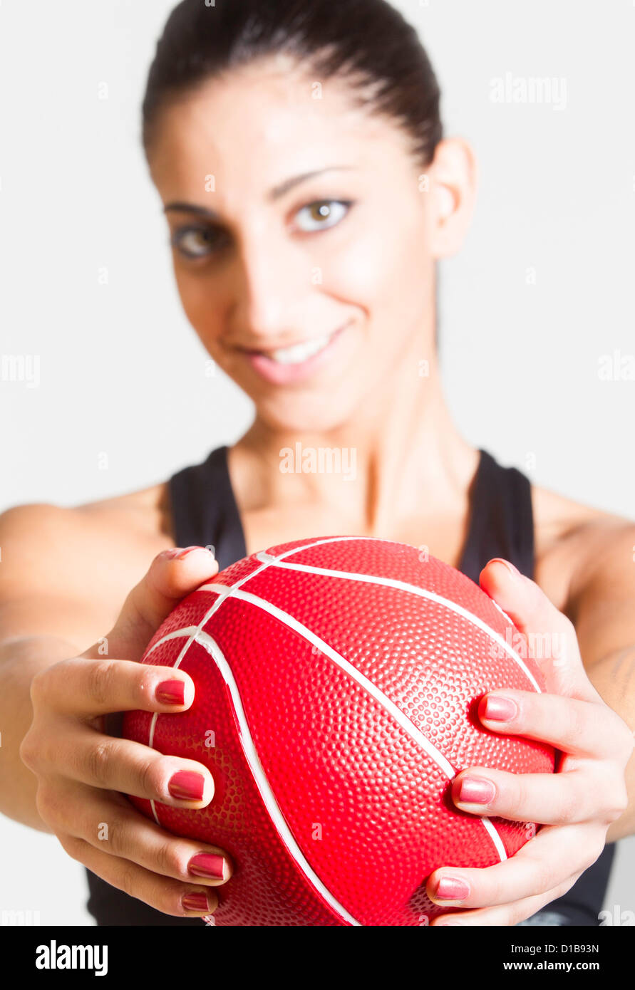 Middle Eastern female exercising Stock Photo - Alamy