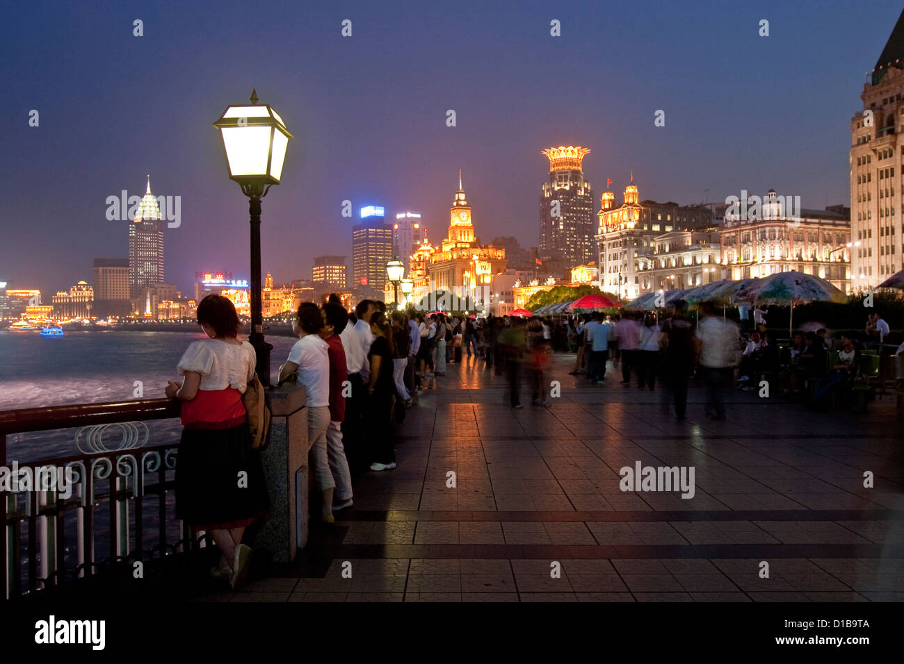 The Bund at Night, Shanghai, China Stock Photo - Alamy