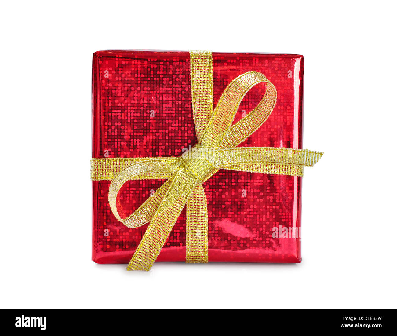 Striped white red gift box hi-res stock photography and images - Alamy