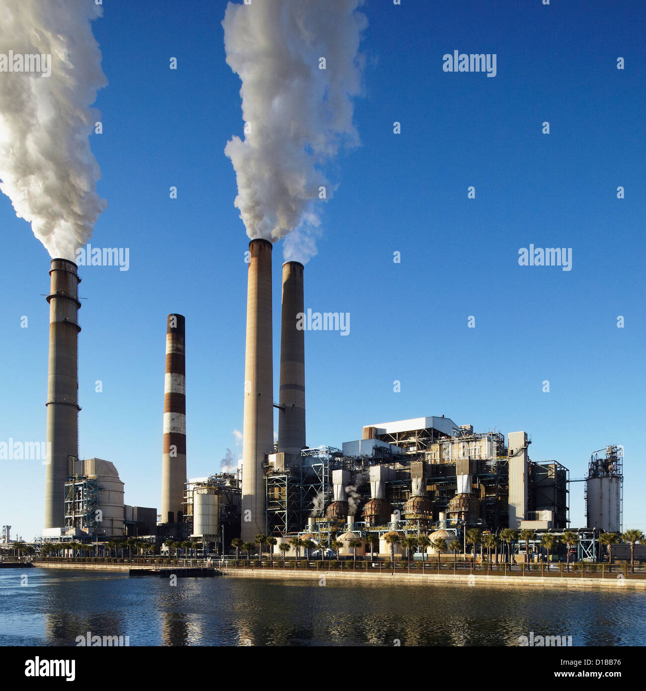 Smoke Rising From Smokestacks Stock Photo - Alamy