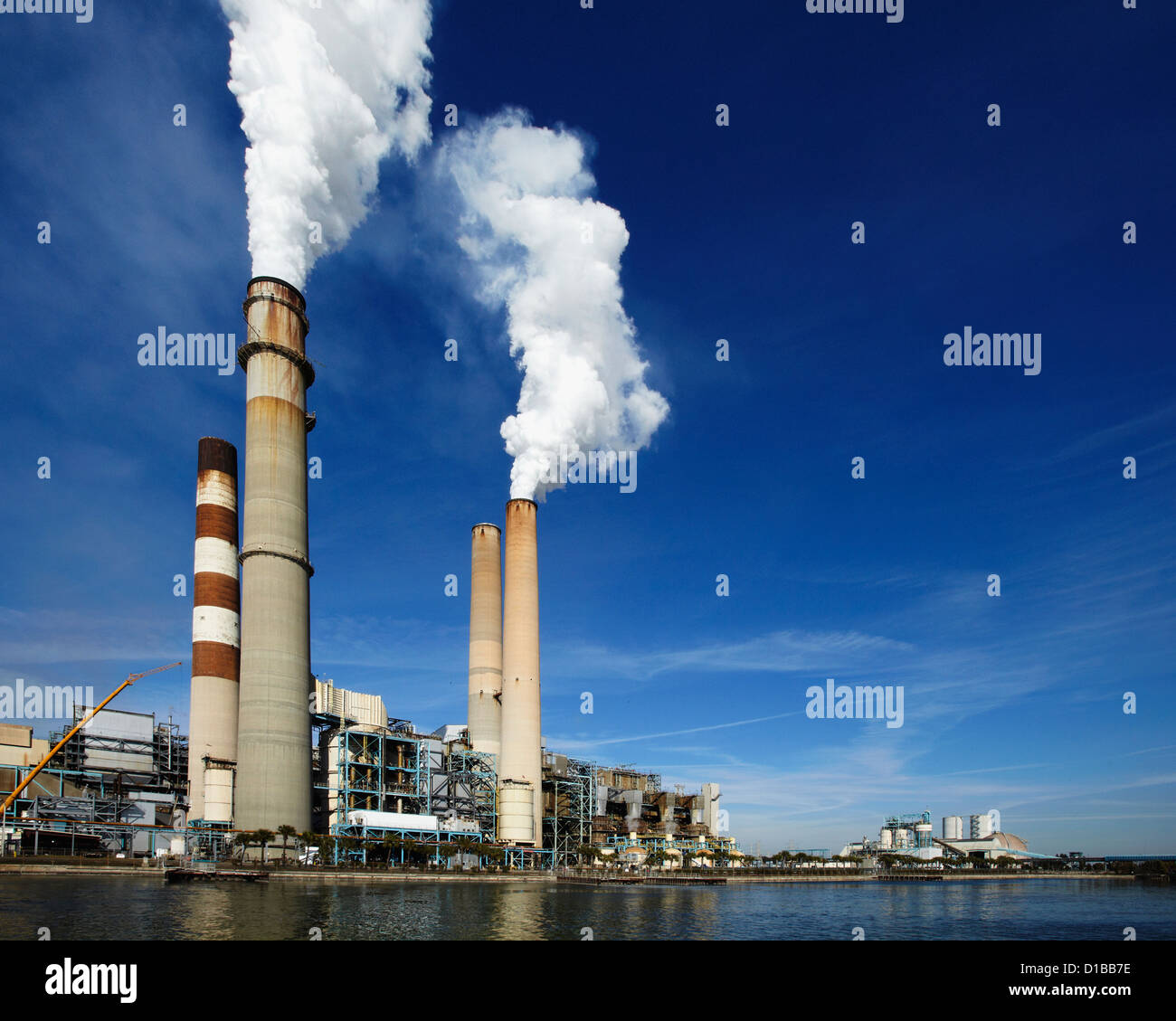 Smokestacks Billowing Smoke Stock Photo - Alamy