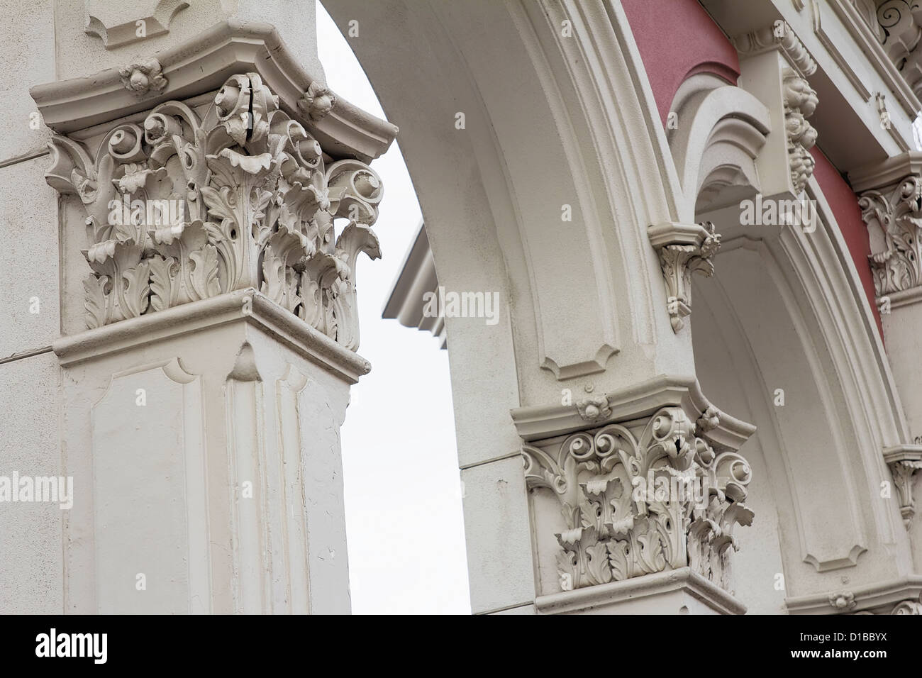 Renaissance Roman Architectural Column and Archway Historic Structure ...