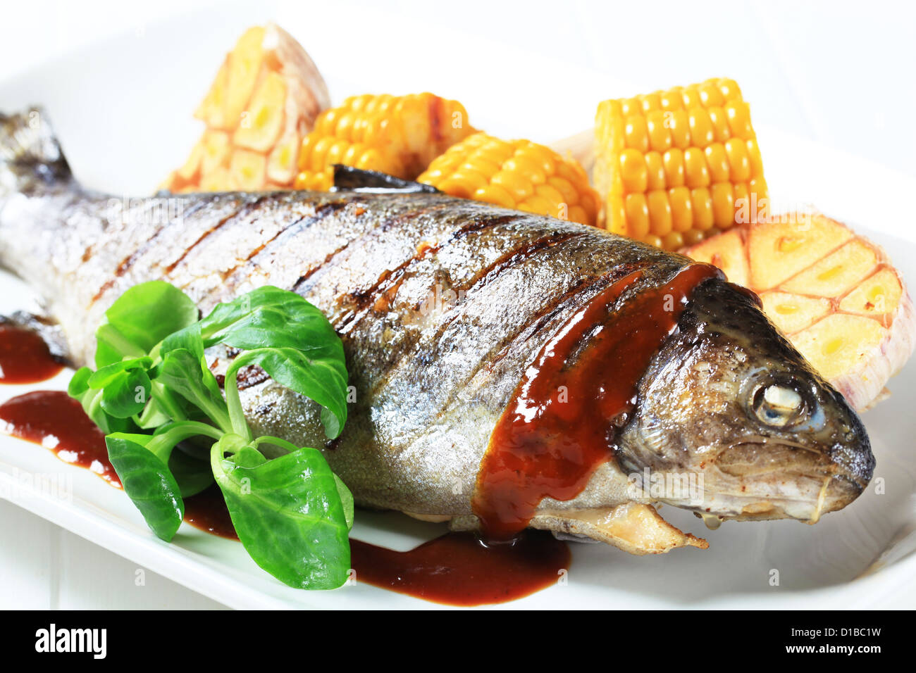 Sweet fish barbecue hi-res stock photography and images - Alamy