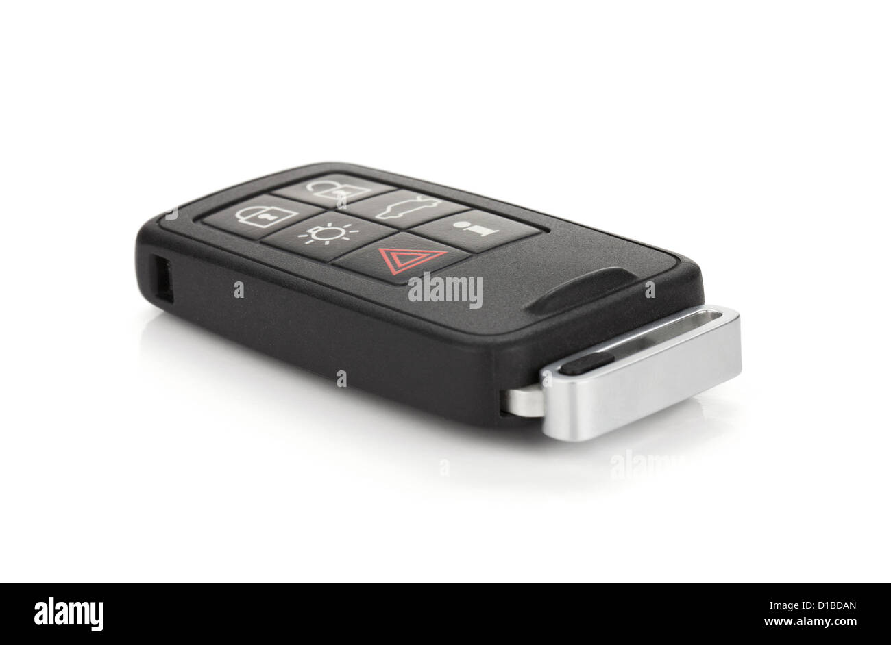 Car remote key. Isolated on white background Stock Photo - Alamy