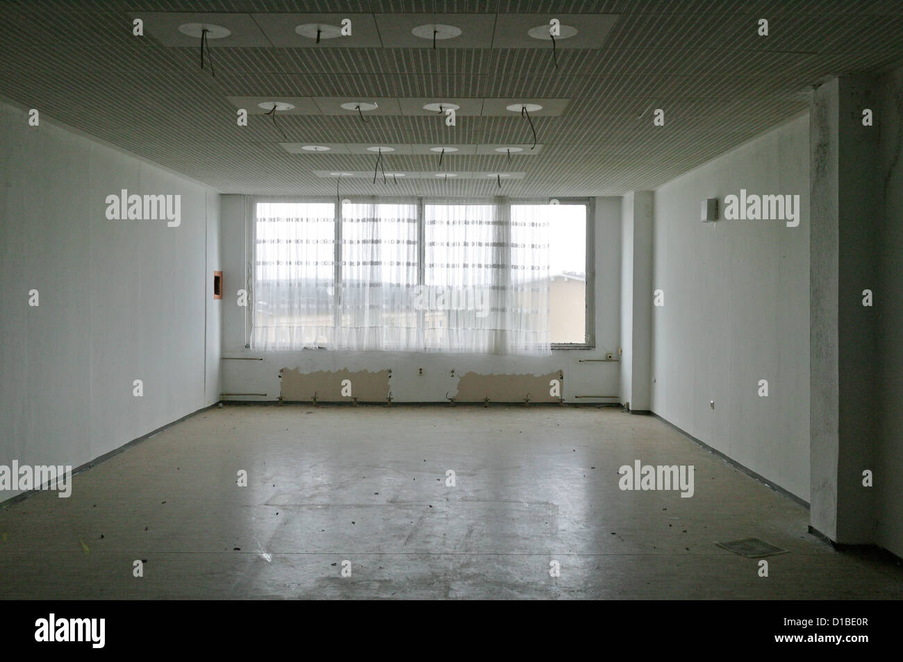 Ms. Wald, Germany, an empty space of the former NVA rest home Stock ...