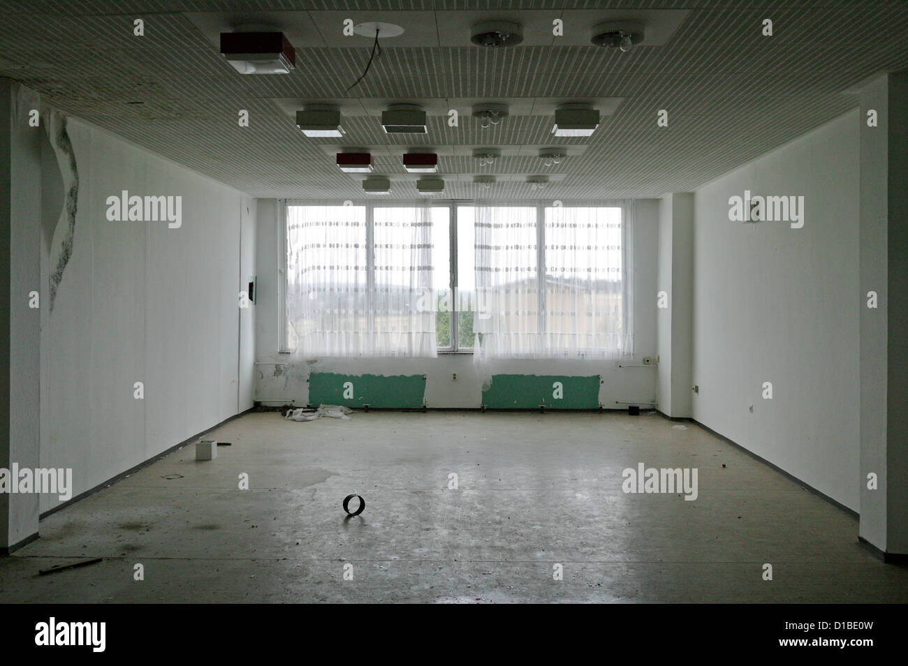 Ms. Wald, Germany, an empty space of the former NVA rest home Stock ...