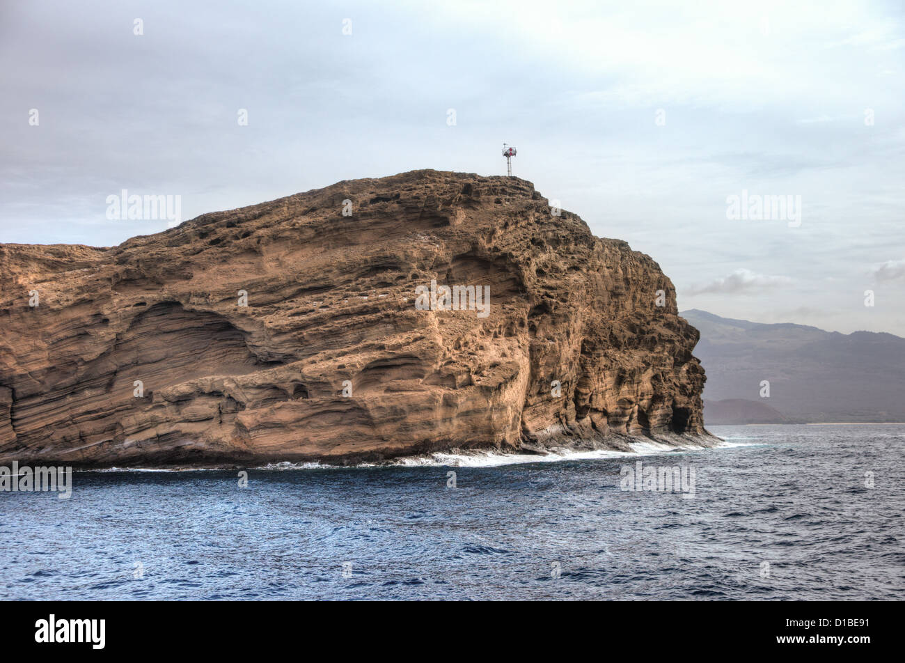Molokini Island bird sanctuary off the shore of Maui, Hawaii Stock ...
