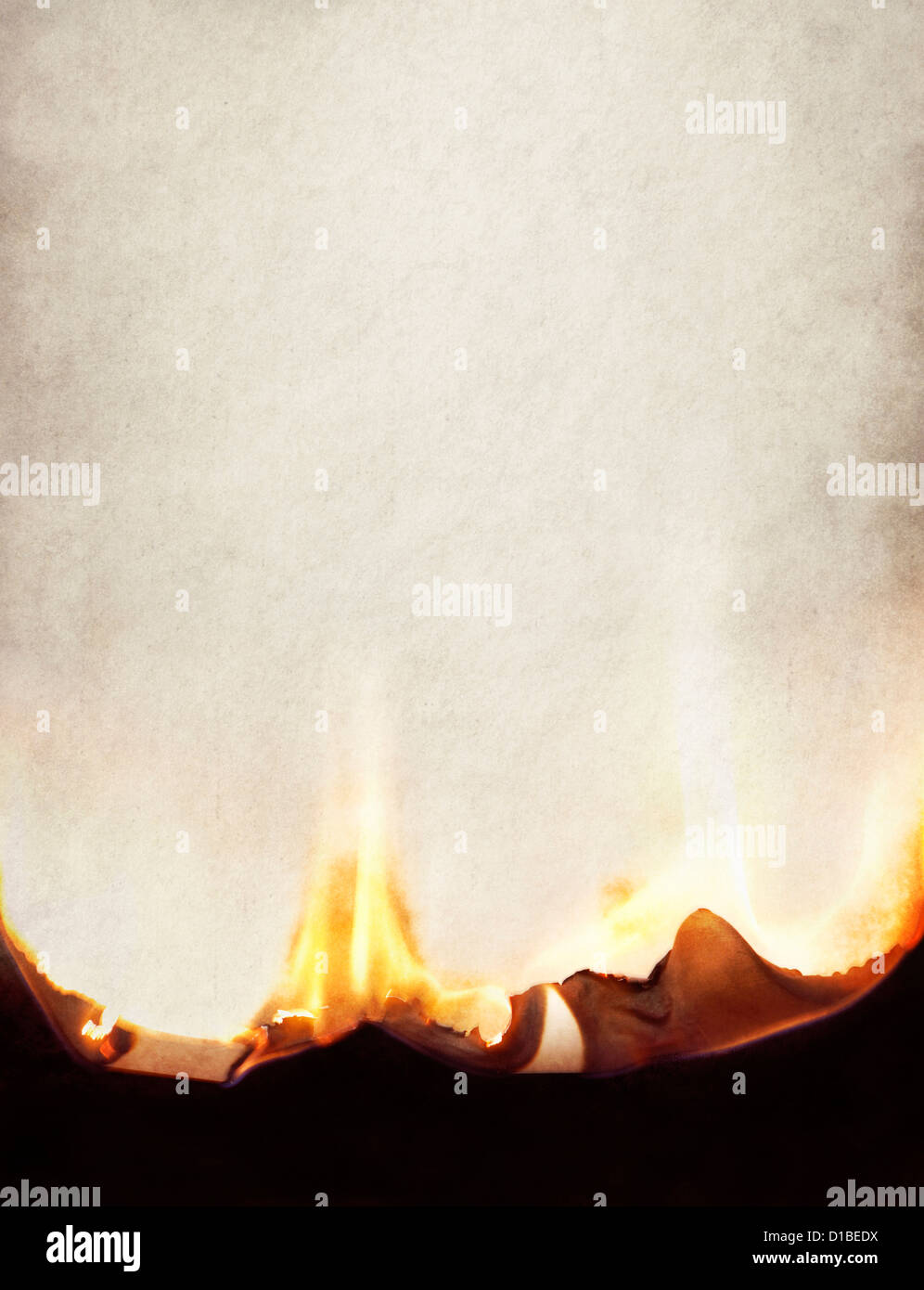 Burnt Paper Background Landscape