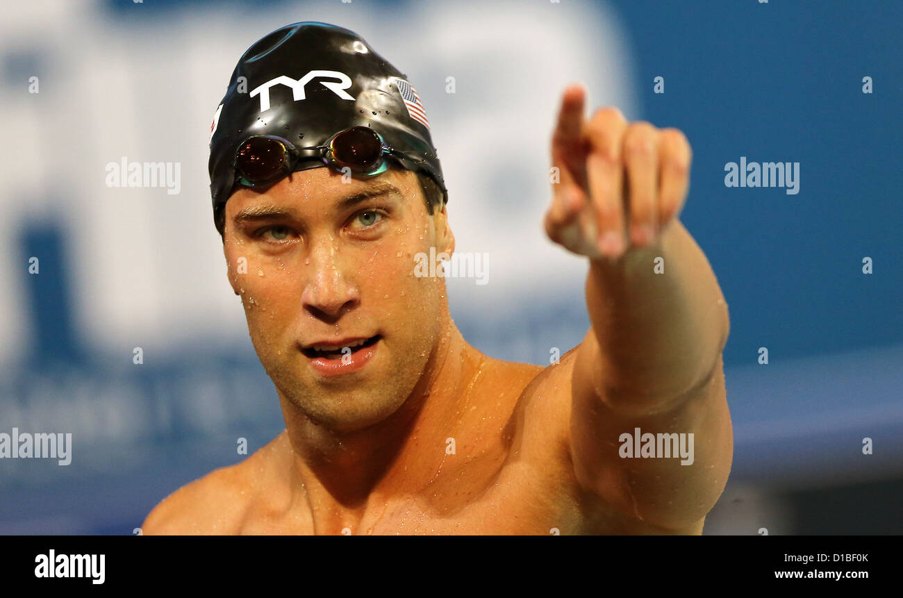 Matthew Grevers of US reacts after winning the men's 100m backstroke ...