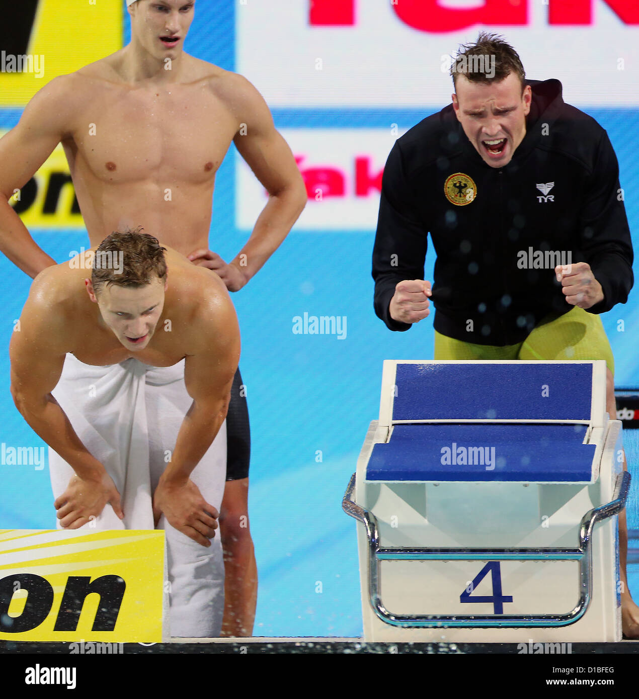 Dimitri Colupaev (l), Christoph Fildebrandt and Paul Biederman (r) of ...