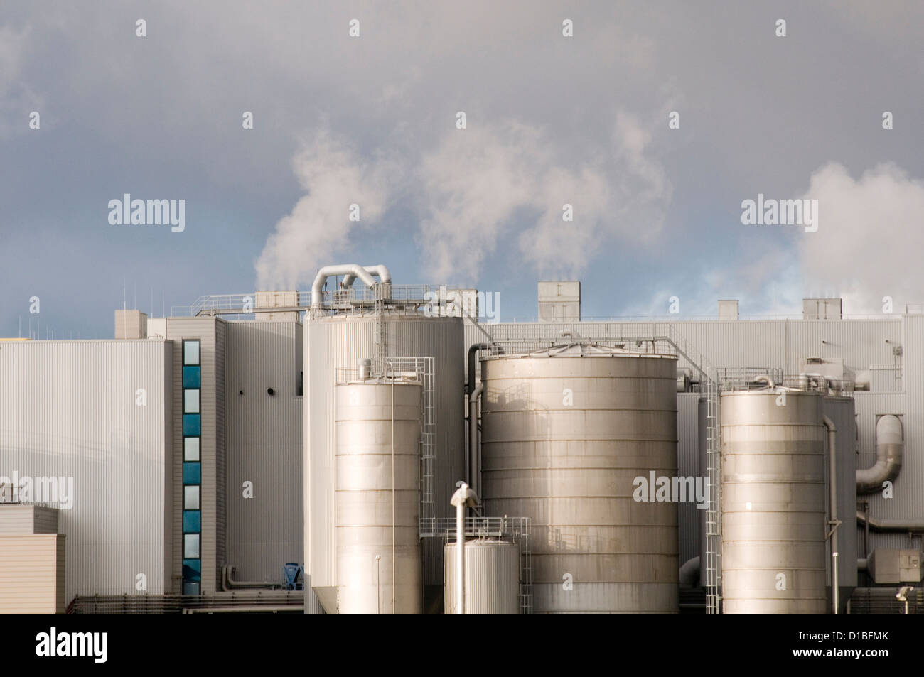 gas powered electricity station generator generation steam Stock Photo ...