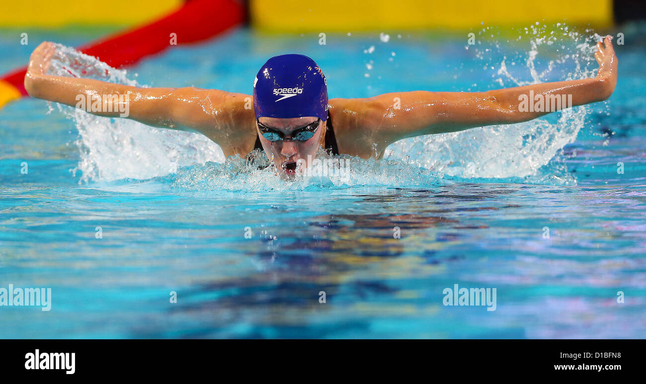 US swimmer Jemma Lowe performs in the 200m butterfly heats at the FINA ...