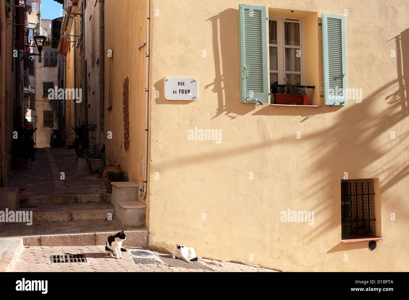 Typical french village street hi-res stock photography and images - Alamy