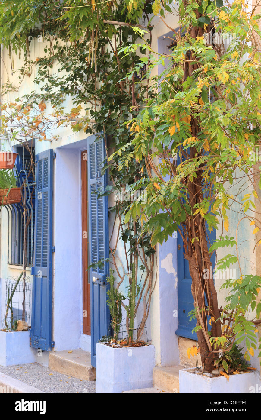 Typical street in the village of Vallauris Stock Photo - Alamy