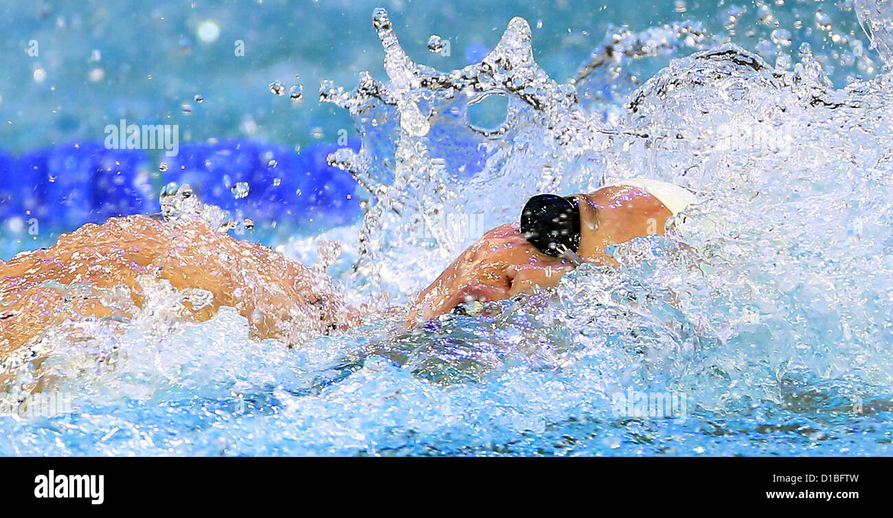 German swimmer Daniela Schreiber competes in the 100m Freestyle heats ...
