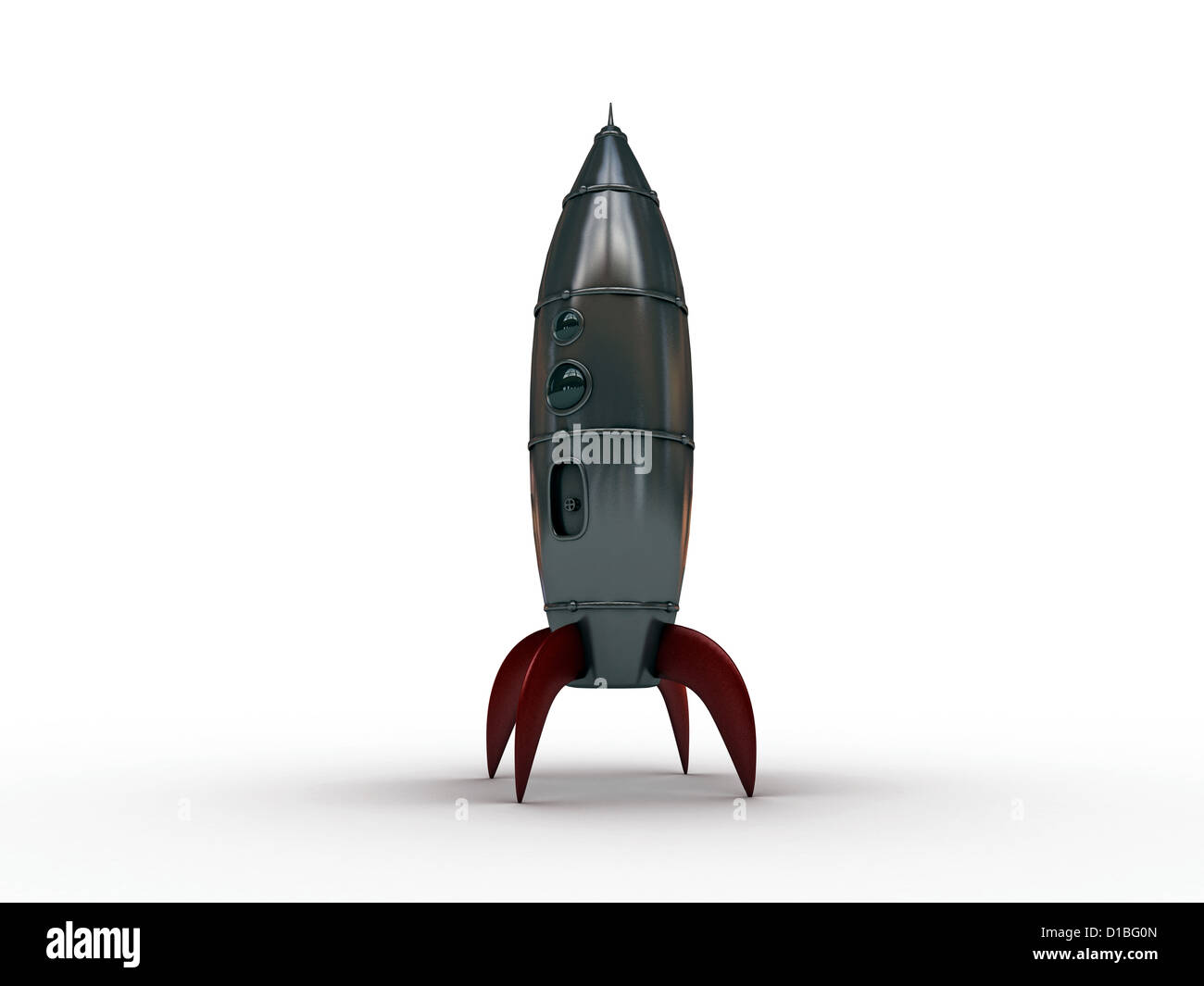 space rocket isolated on white background Stock Photo - Alamy