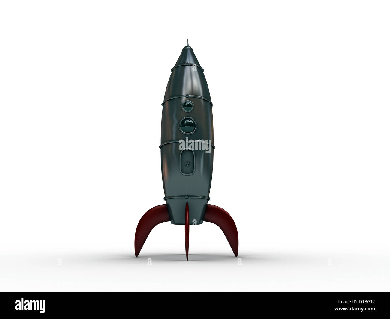 space rocket isolated on white background Stock Photo - Alamy
