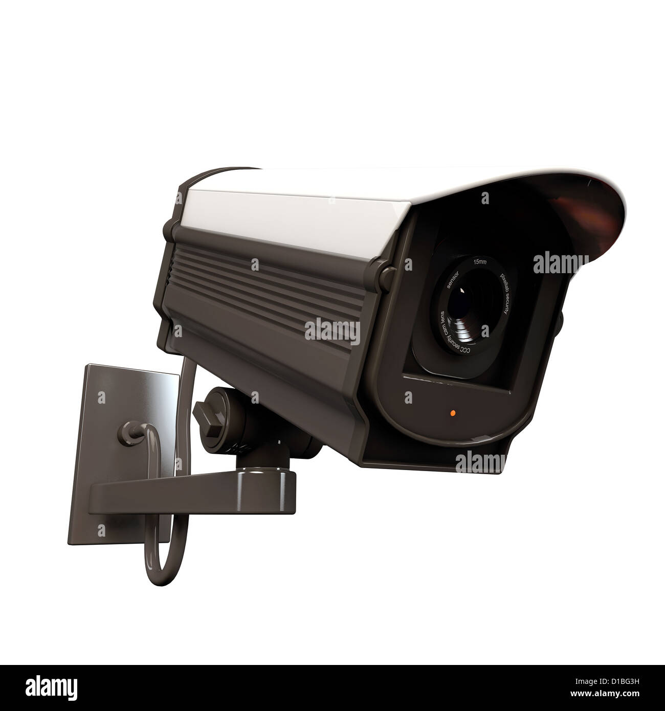 security camera isolated on white background Stock Photo - Alamy