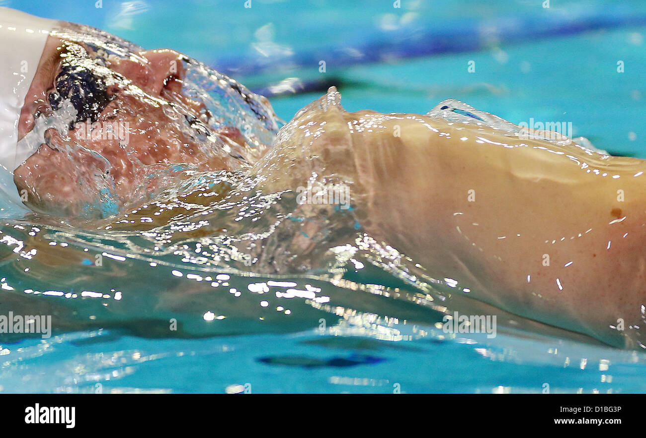 Christian Diener of Germany competes in the men's 100m backstroke final ...